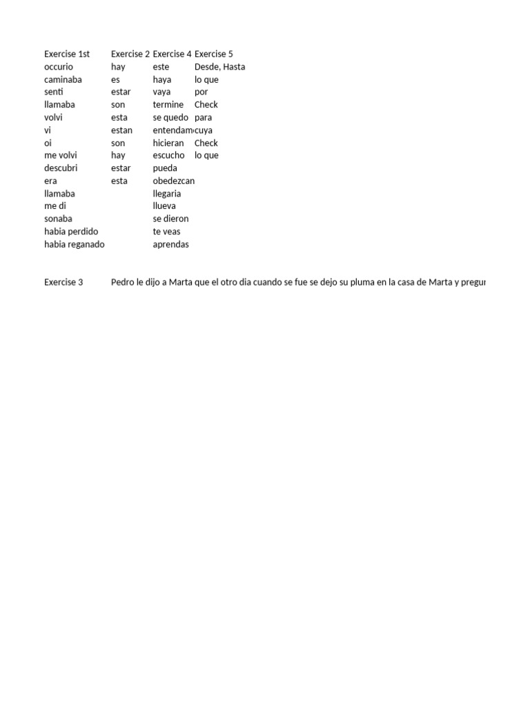 Spanish Workbook | PDF