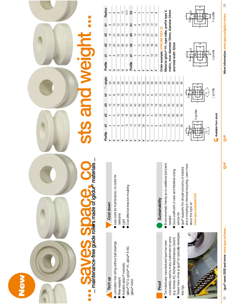 Rolete de Catálogo - Igus | PDF