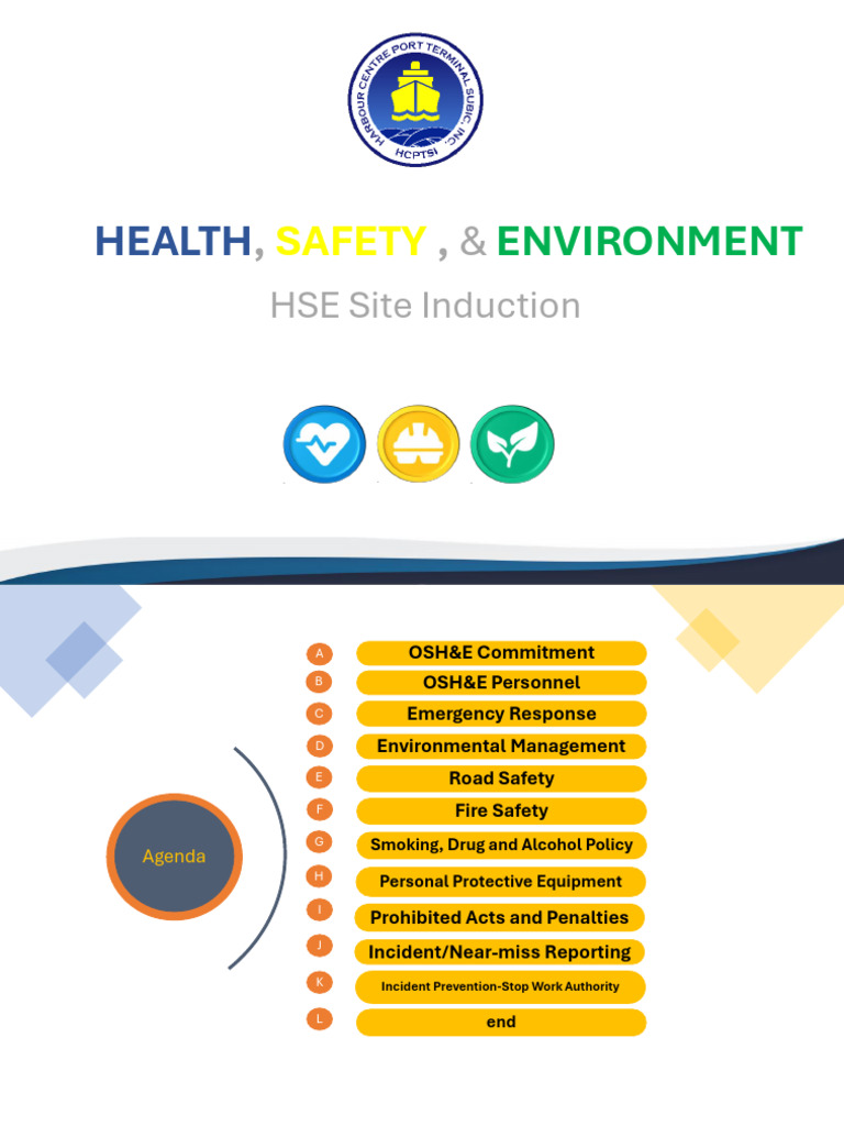 HSE Site Induction (Visitors) | PDF | Occupational Safety And Health ...