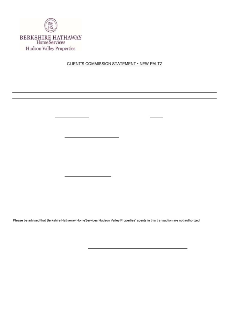230 Route 32S Brokerage Statement | PDF