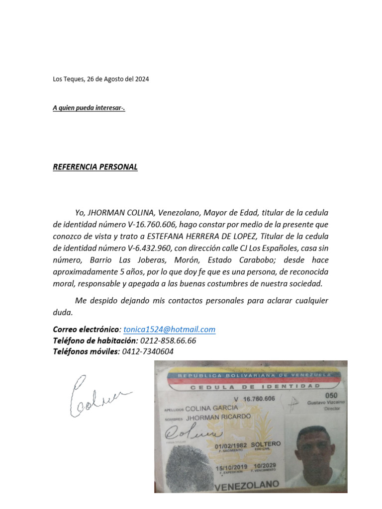 Personal Ref 1 | PDF