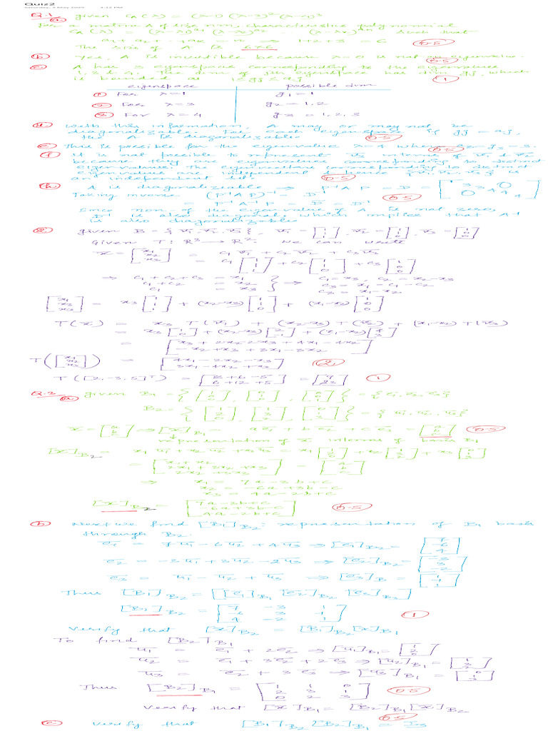 Quiz2 Solution | PDF