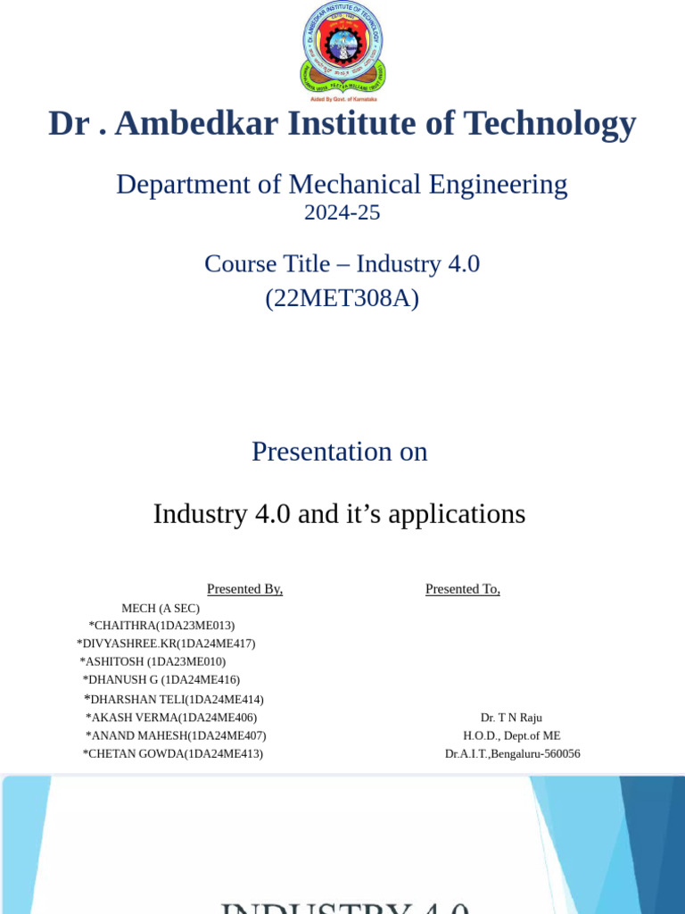 IND4.0 Presentation | PDF