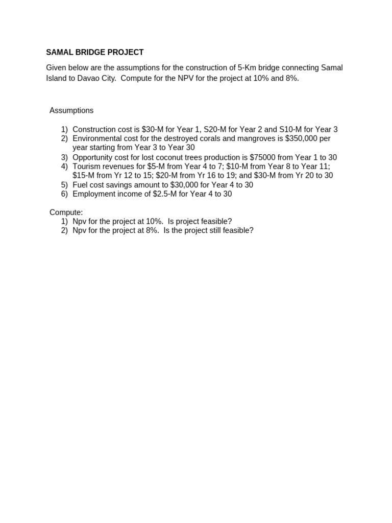 SAmal Bridge Project | PDF