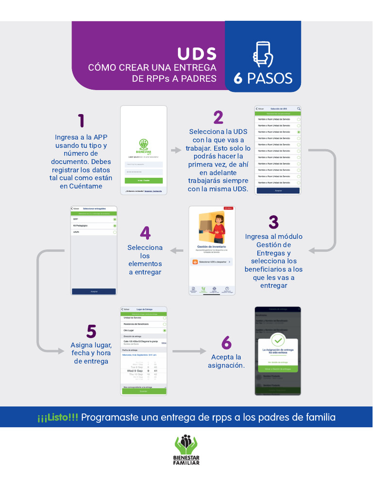 UDS - Programar Entrega RPP A Usuarios | PDF