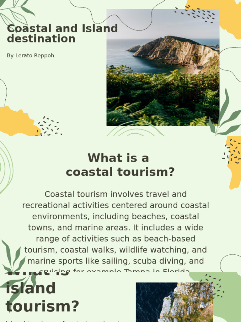 Coastal and Island Destination - PPTX 2 | PDF | Tourism | Island