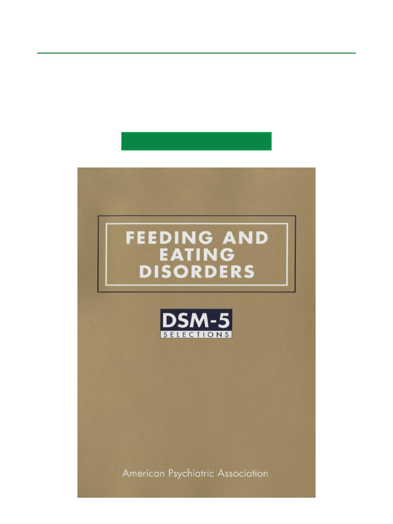 Bestseller List Feeding and Eating Disorders DSM 5® Selections ...