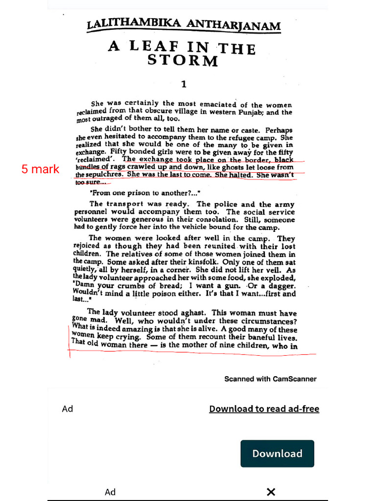 A Leaf in The Storm | PDF