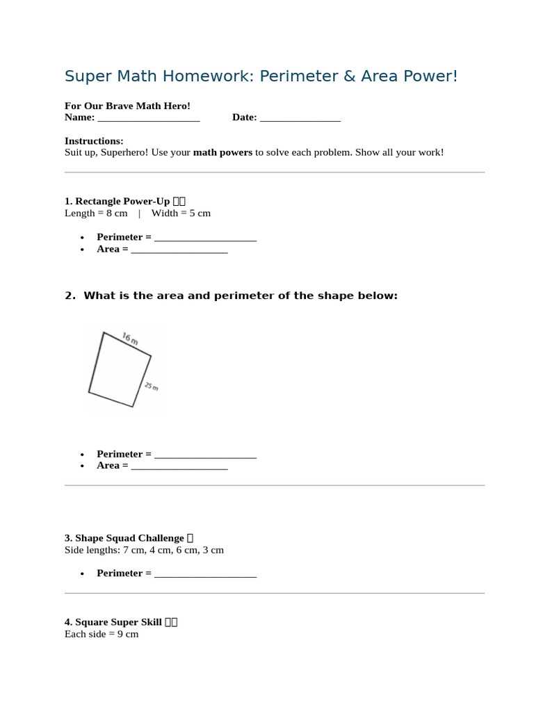 Mathematics Homefun Session 4 | PDF