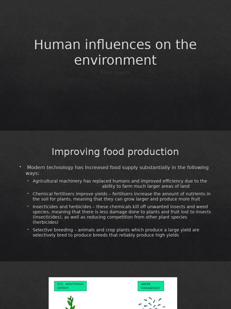 Human Influences On The Environment | PDF | Agriculture | Pest (Organism)