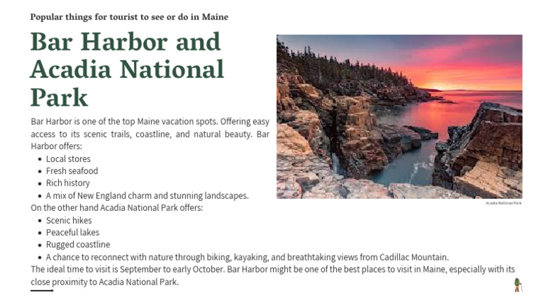 Bar Harbor & Acadia: Travel Highlights | PDF