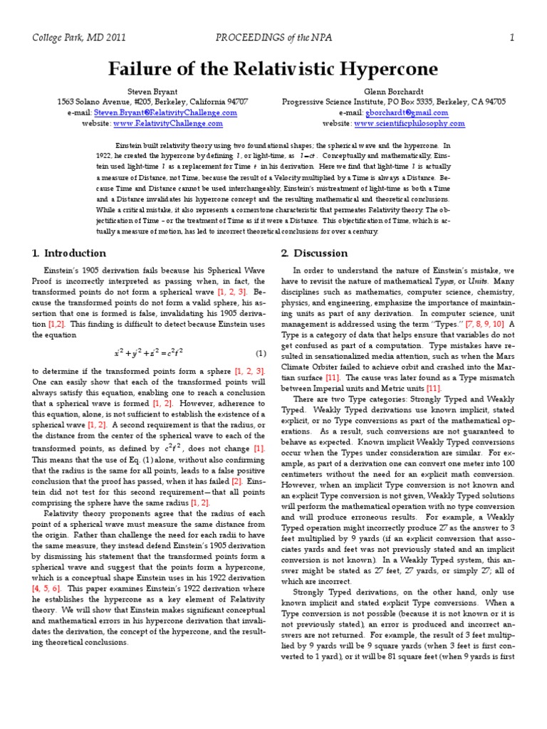 Hyper Cone | PDF | Special Relativity | Sphere