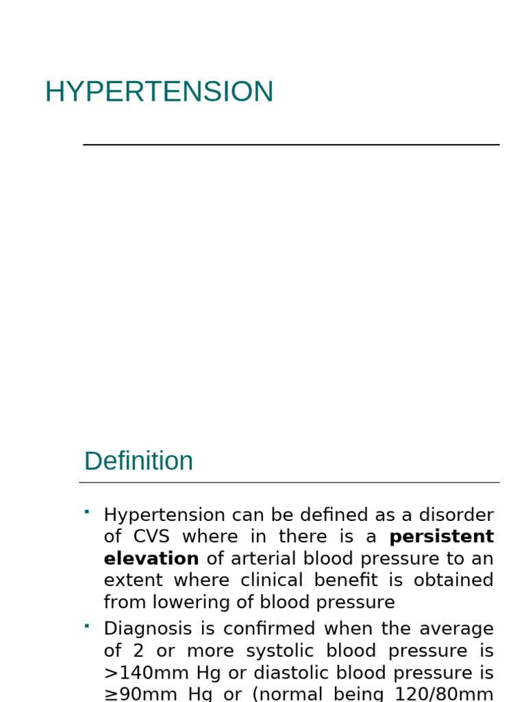 Understanding Hypertension: Causes & Treatment | PDF | Hypertension ...