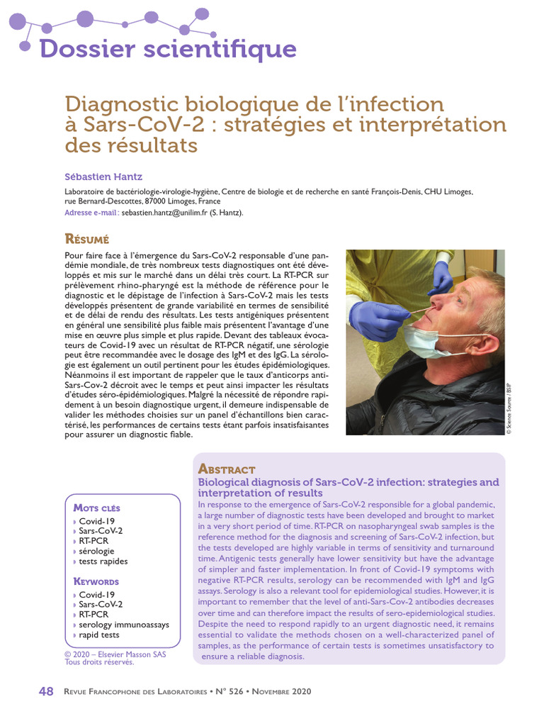 Hantz 2020 | PDF | Réaction en chaîne par polymérase | Sérologie