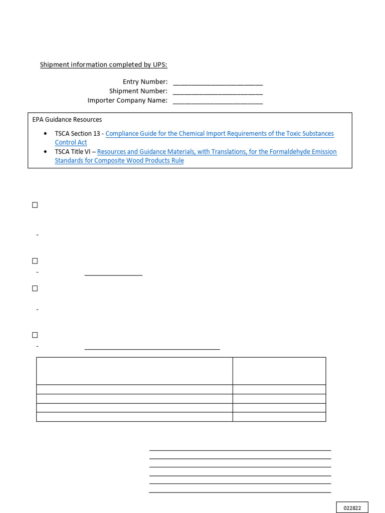 _Forms Checklists Cover Letters_TSCA | PDF | Pollution | Occupational ...