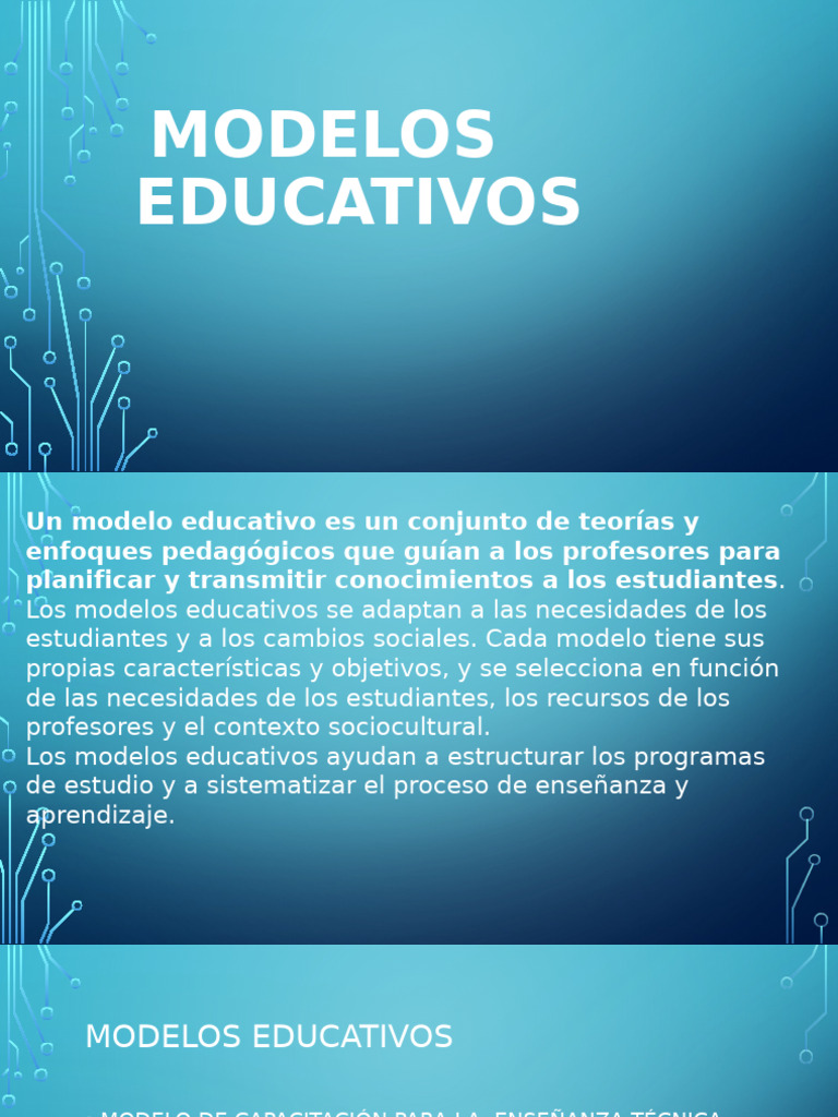 Modelos Educativos | PDF