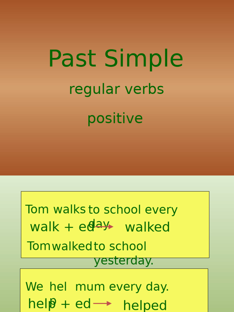 Past Simple Regular Verbs Fun Activities Games Reading Comprehension ...