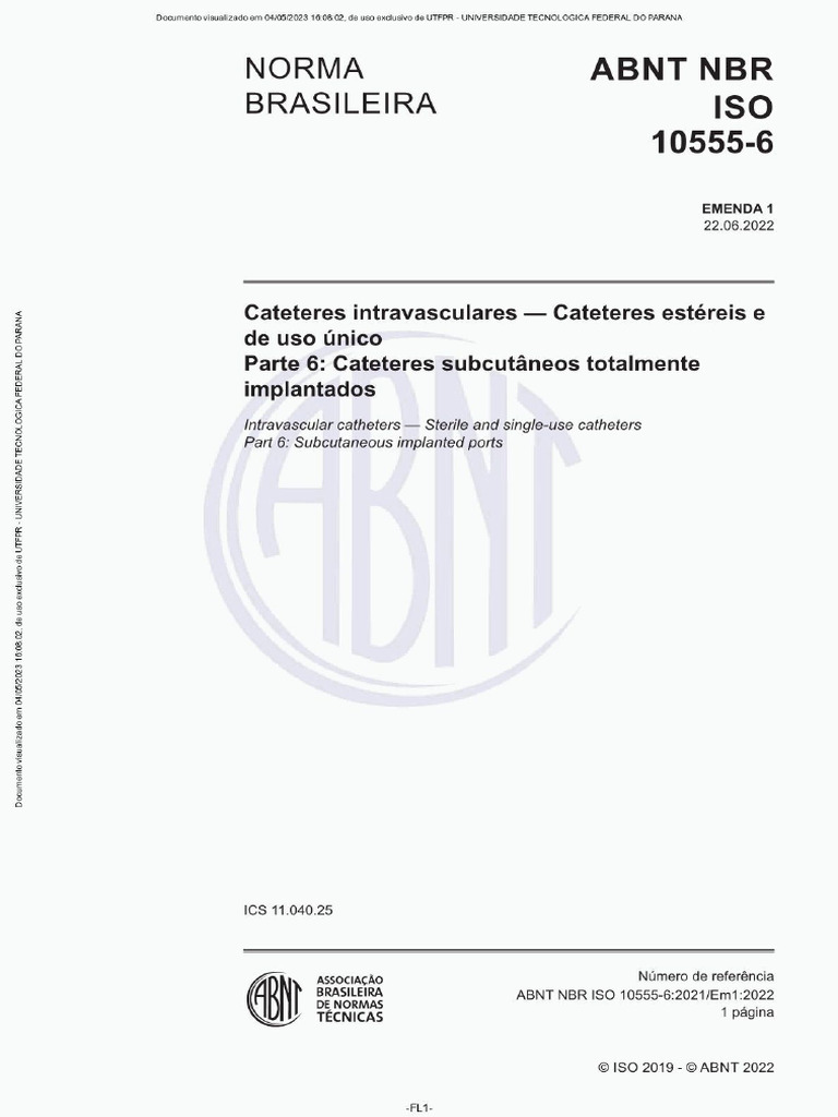 Iso 10555-6 | PDF