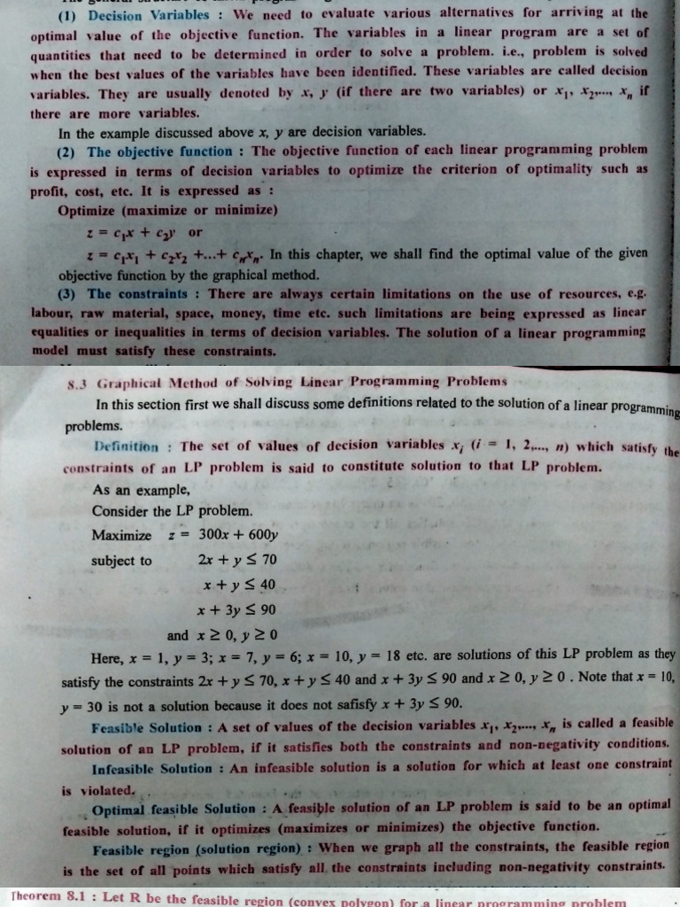 LPP Theory | PDF | Linear Programming | Mathematical Optimization