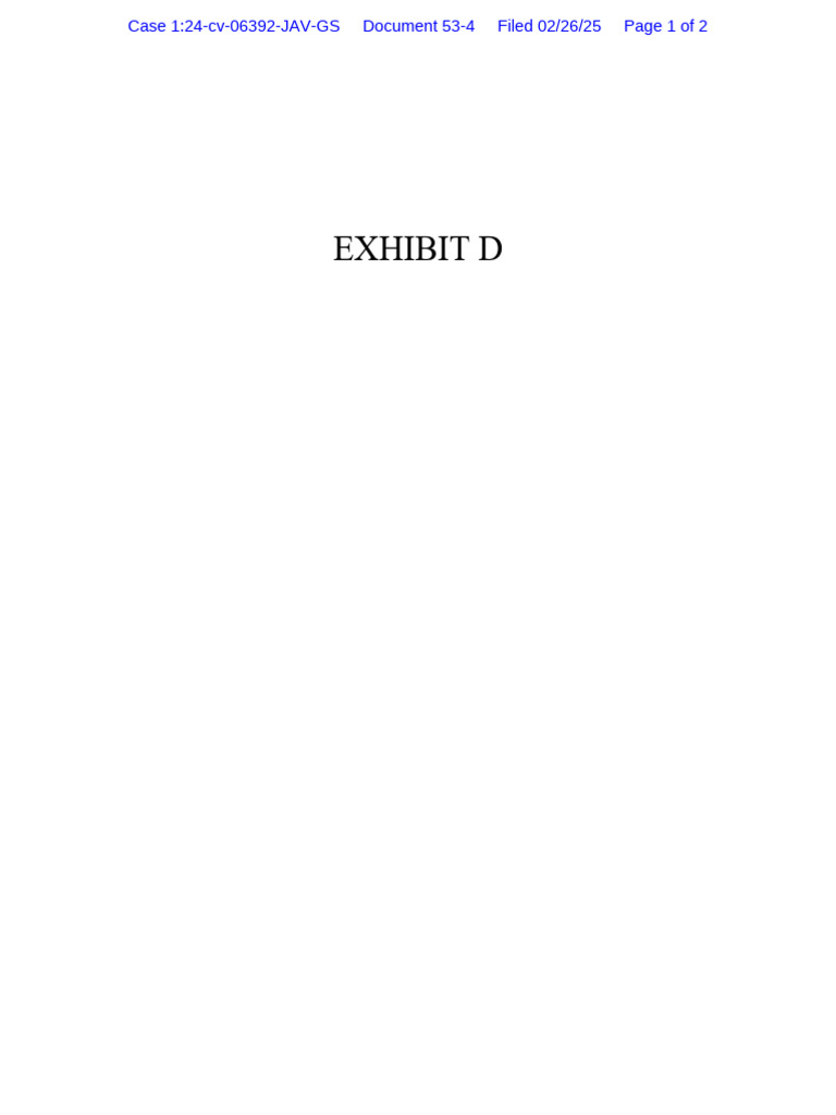 Exhibit D | PDF
