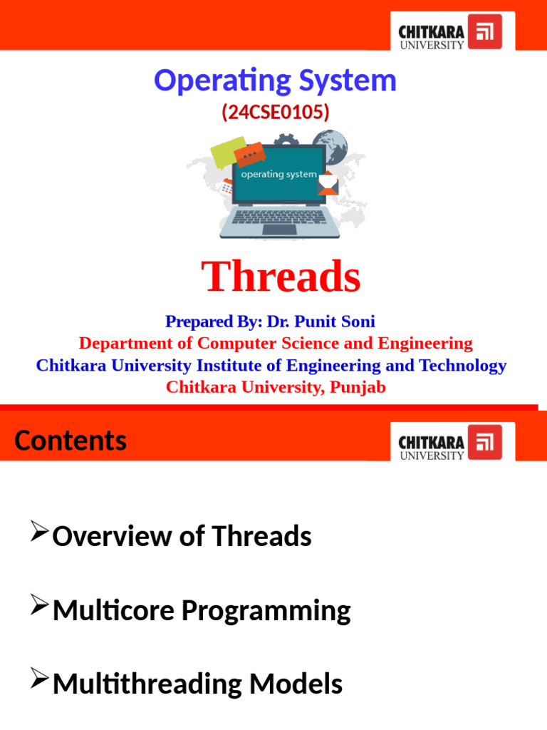 4.OS Threads Dr. Punit | PDF | Thread (Computing) | Process (Computing)