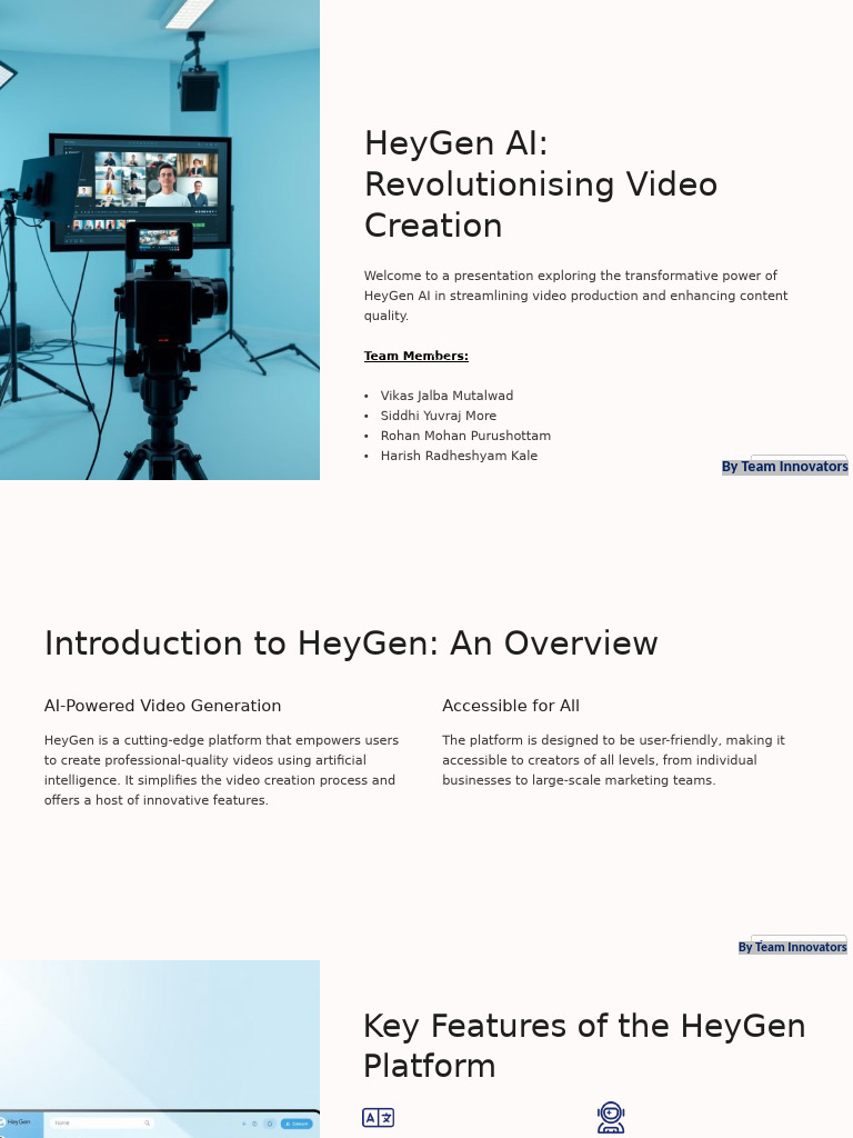 HeyGen AI: Transforming Video Creation | PDF | Artificial Intelligence ...