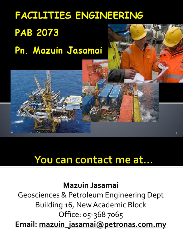 Facilities Engineering PAB 2073 Pn. Mazuin Jasamai | PDF | Engineering ...