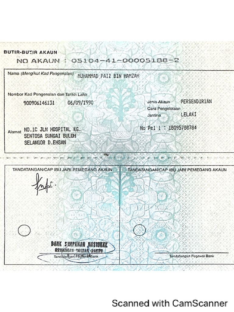 Akaun Bank KPL Faiz | PDF