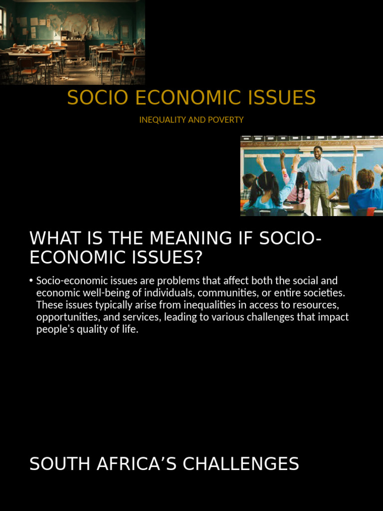 Grade 7 Socio Economic Issues | PDF | Economic Inequality ...
