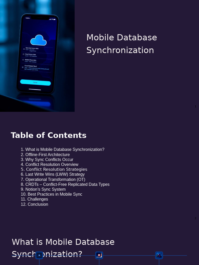 Mobile Database Synchronization Explained | PDF | Databases | Synchronization