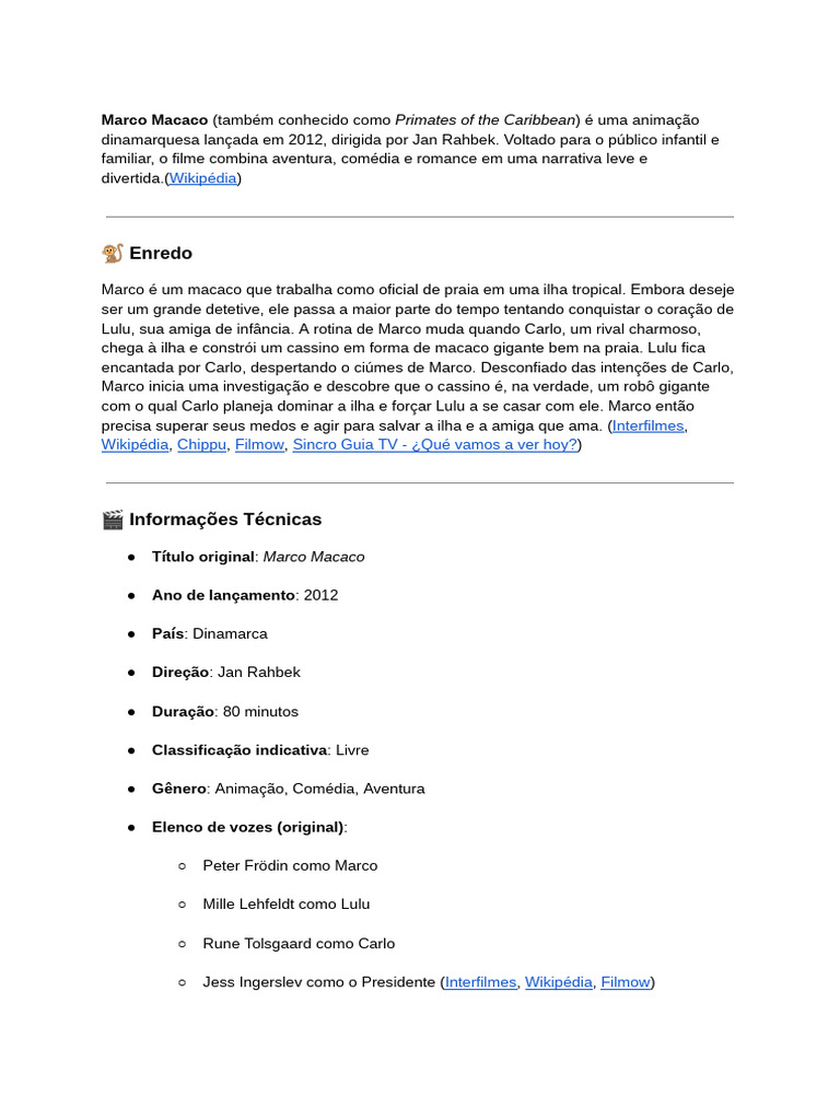 Marco Macaco Resumo - Documentos Google | PDF