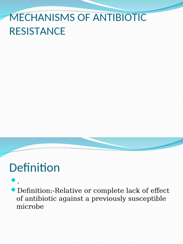 Antibiotic Resistance | PDF | Beta Lactamase | Staphylococcus Aureus