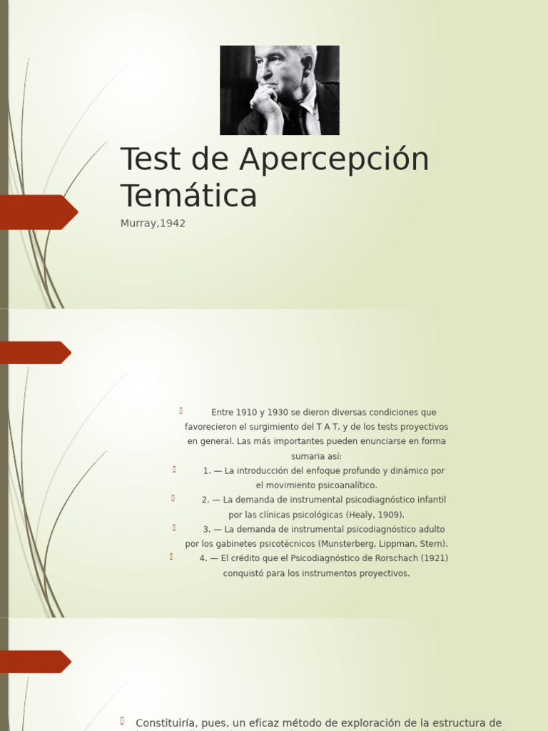 Test de Apercepción Temática | PDF | Inteligencia | Comportamiento