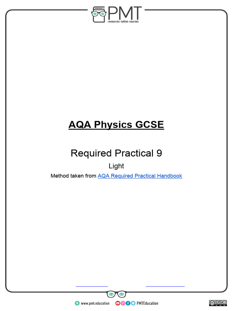 Light Reflection and Refraction Practical | PDF | Reflection (Physics ...