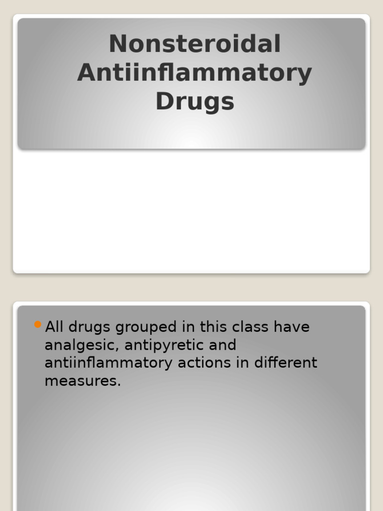 Nsaid Classification | PDF