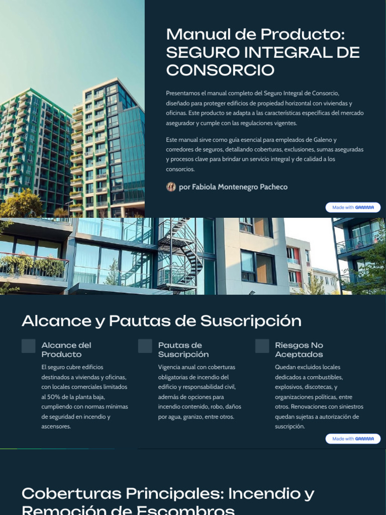 Manual de Producto SEGURO INTEGRAL DE CONSORCIO | PDF | Ascensor