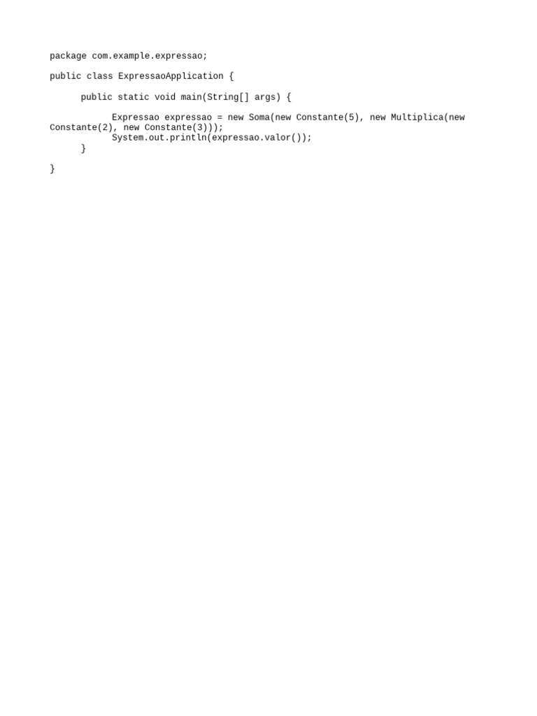 Java Expression Evaluation Example | PDF