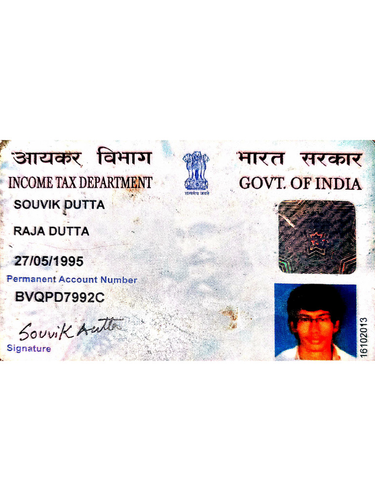 Pan Card - Souvik Dutta | PDF