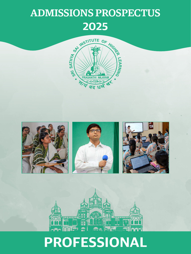 SSSIHL Admissions Prospectus 2025 | PDF