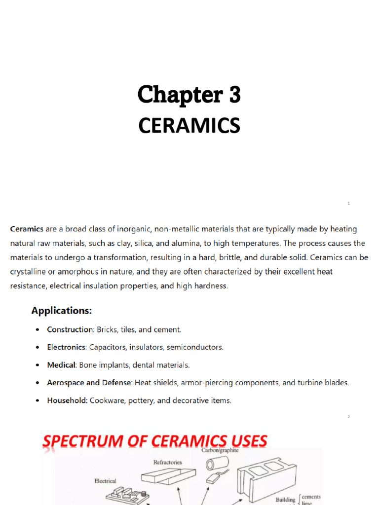 Chapter3 Ceramics | PDF