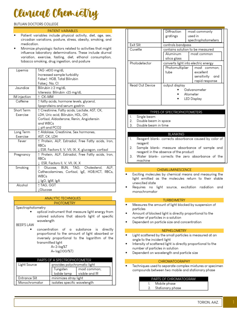 CC Weekly Exam Notes - BDC Interns - 021052 | PDF | Glucose ...