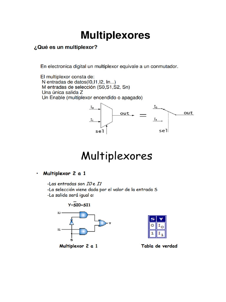 Multiplexores | PDF
