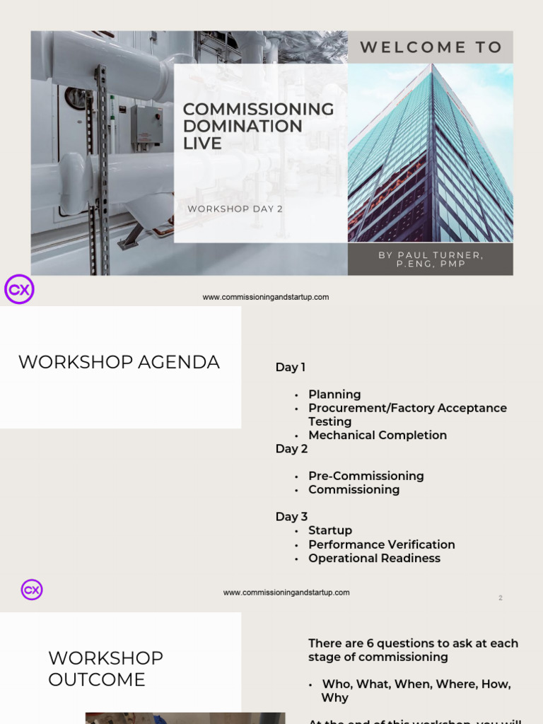 Commissioning Slides - Feb23 - Workshop | PDF | Programmable Logic Controller | Pump