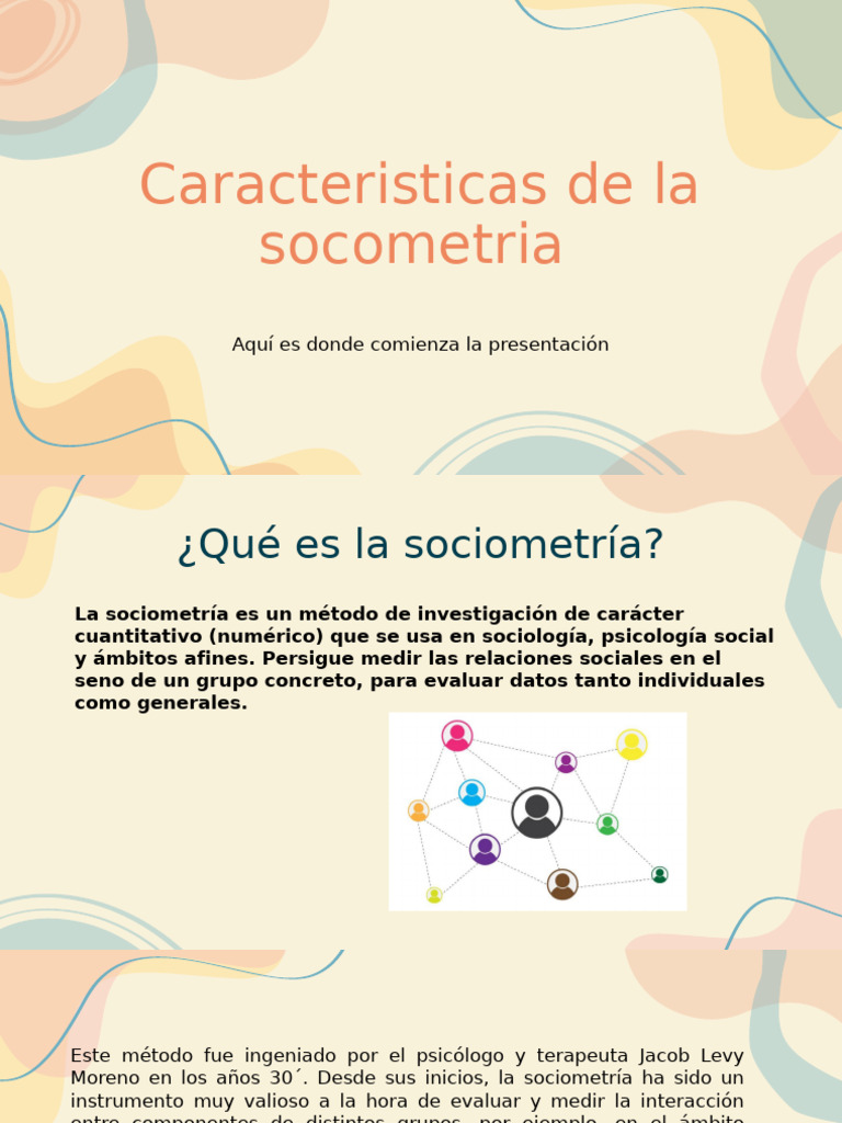 Características de la Sociometría | PDF | Metodología de encuesta ...