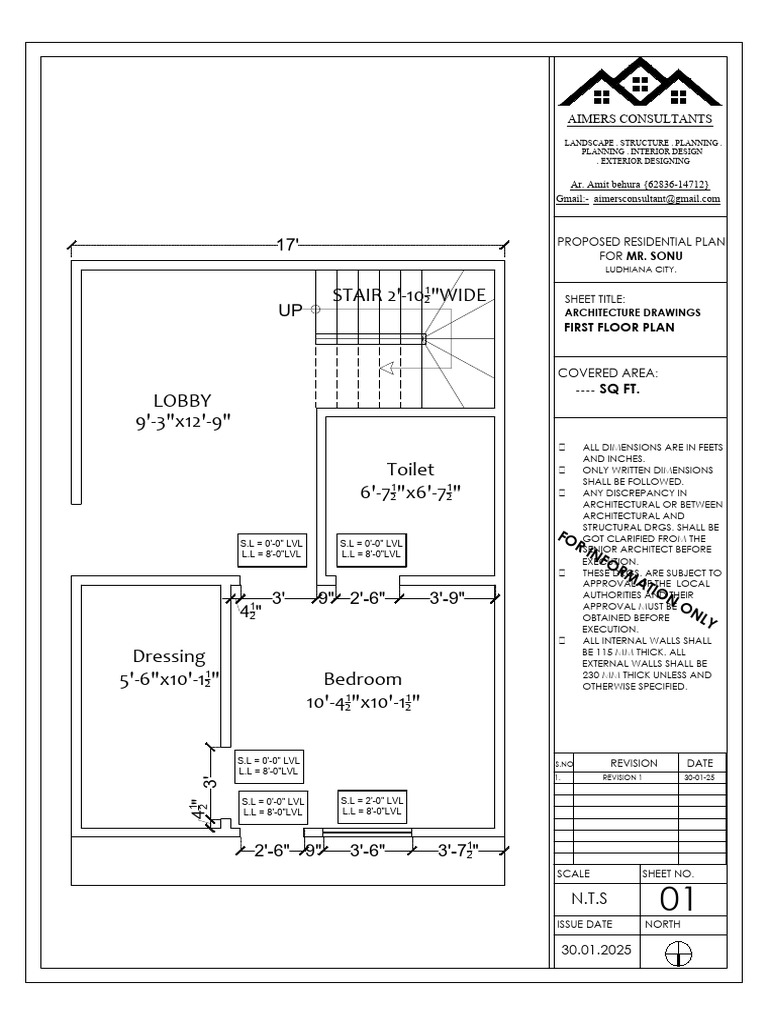 Lintel Level Marking Plan | PDF