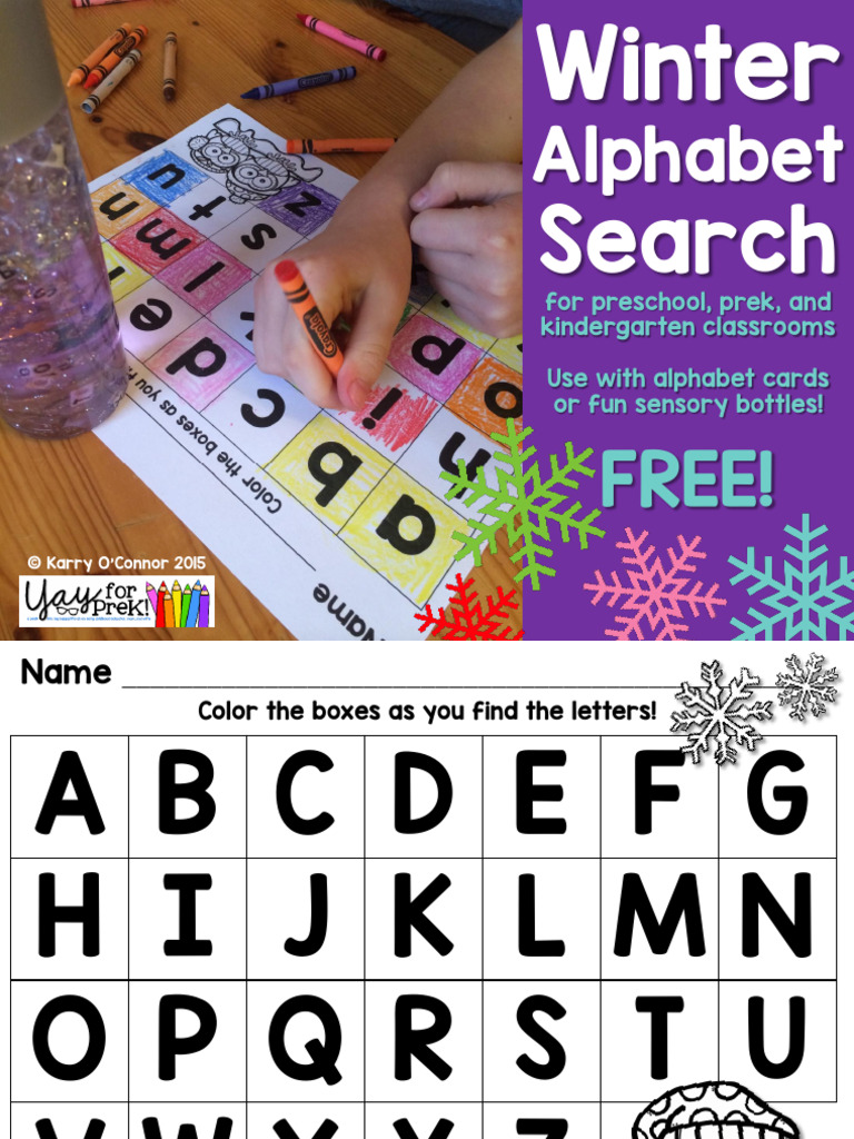 Preschool Alphabet Activity Sheet | PDF