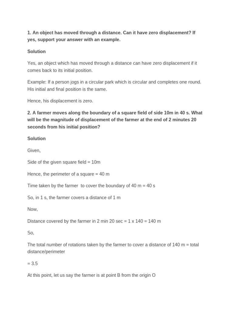 Ncert Solutions Class 9 Motion | PDF | Velocity | Speed