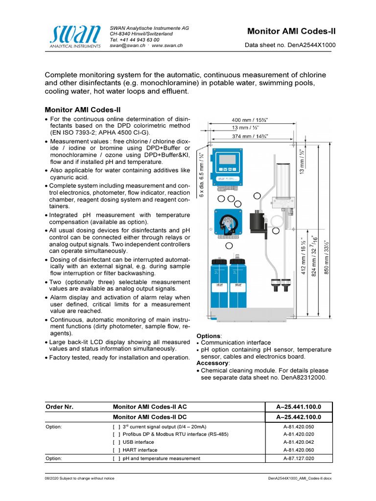 DenA2544X1000 AMI Codes-II | PDF | Chlorine | Power Supply