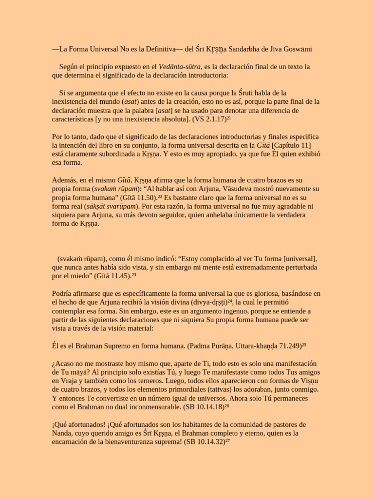La Forma Universal No Es La Definitiva | PDF | Mantman (hinduismo ...