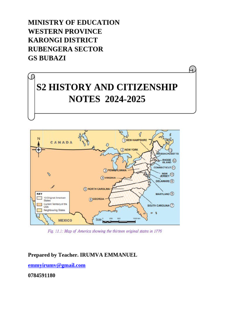 S2 History Notes Updated 2024-2025 by Teacher Irumva Emmanuel-2 | PDF ...
